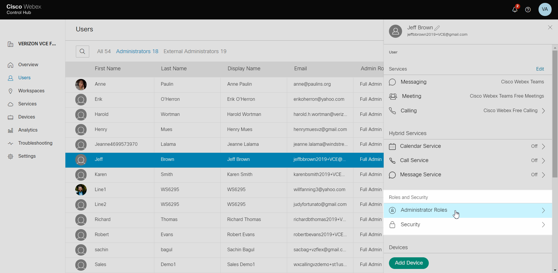 Calling Admin Portal – Administrator Access to the Calling User Portal ...