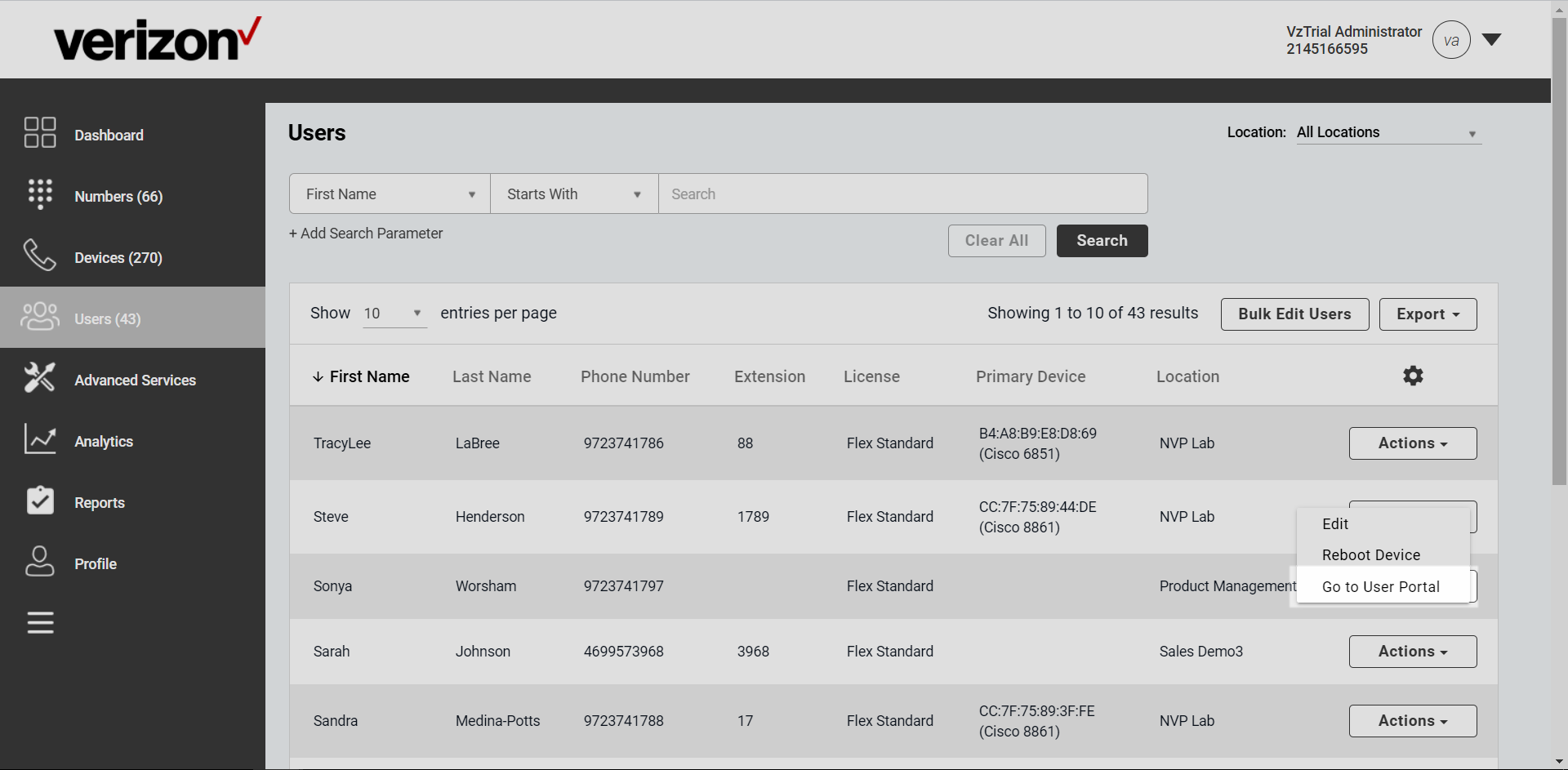 Calling Admin Portal – Administrator Access to the Calling User Portal ...