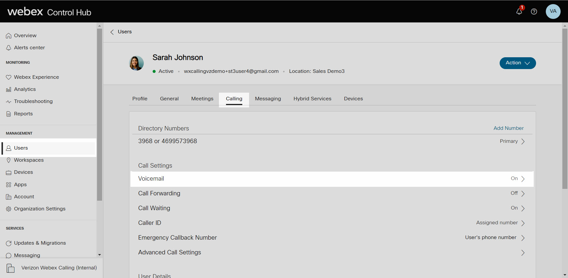 Control Hub - Fax Messaging - Verizon